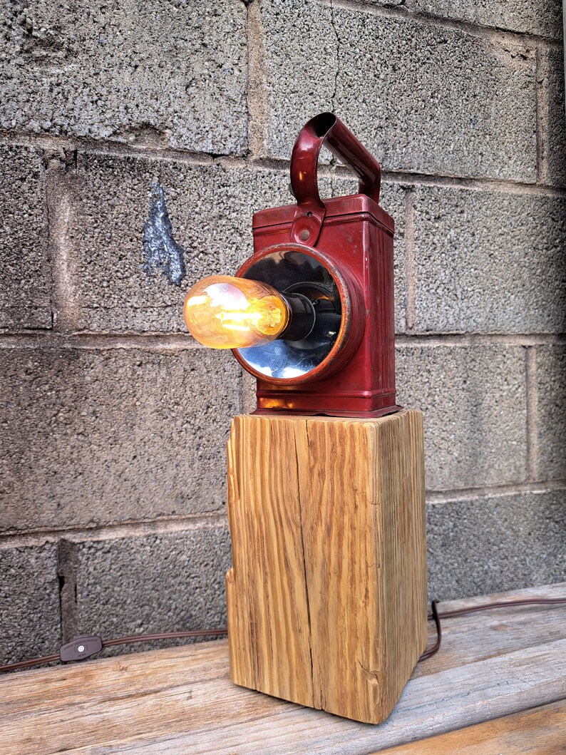 Vintage Railroad Lantern Table Lamps - Etsy