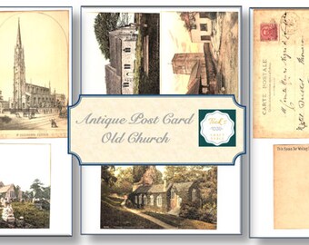 Church Postcard - Etsy