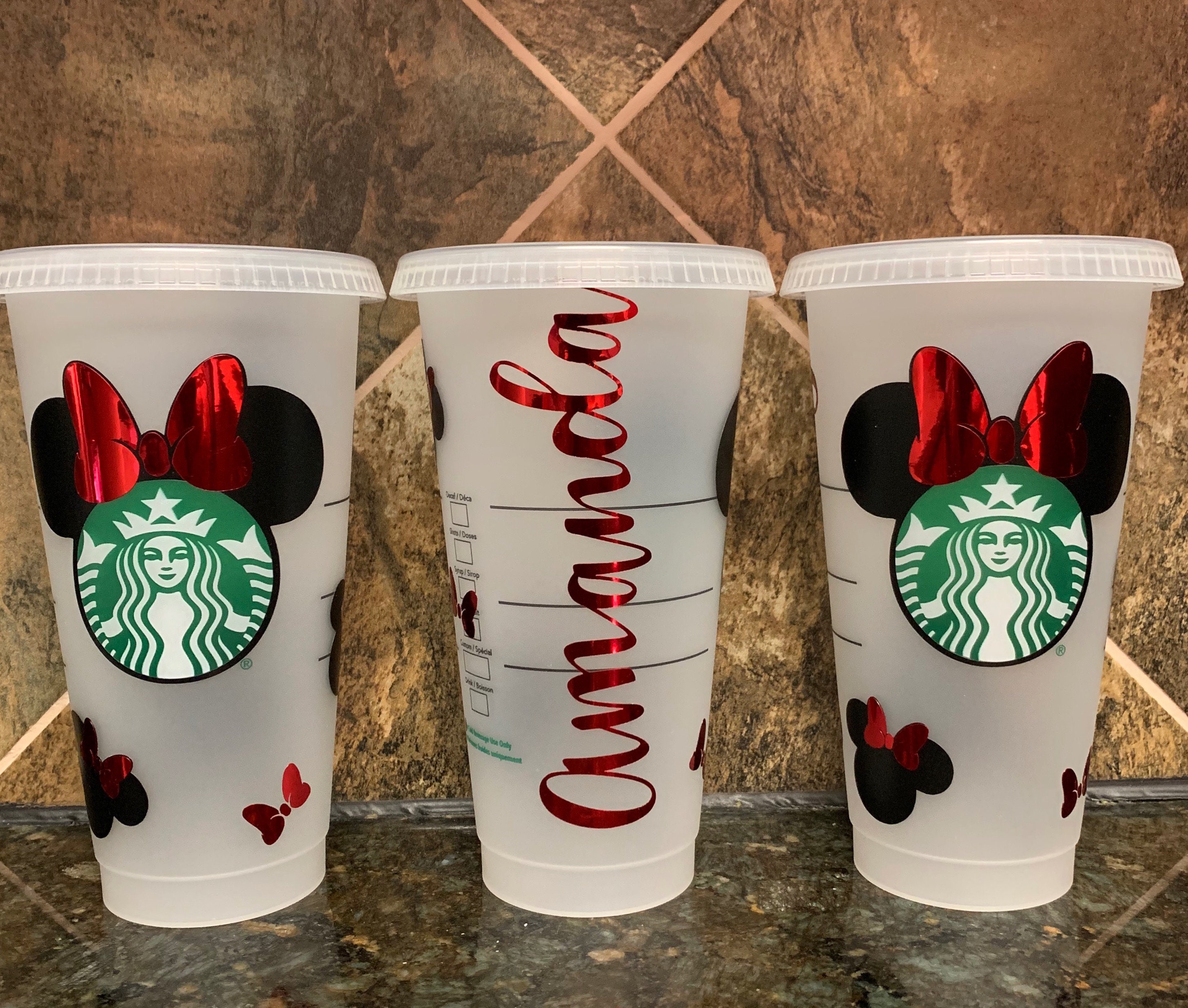 Minnie Mouse Cups Rose Gold - Etsy