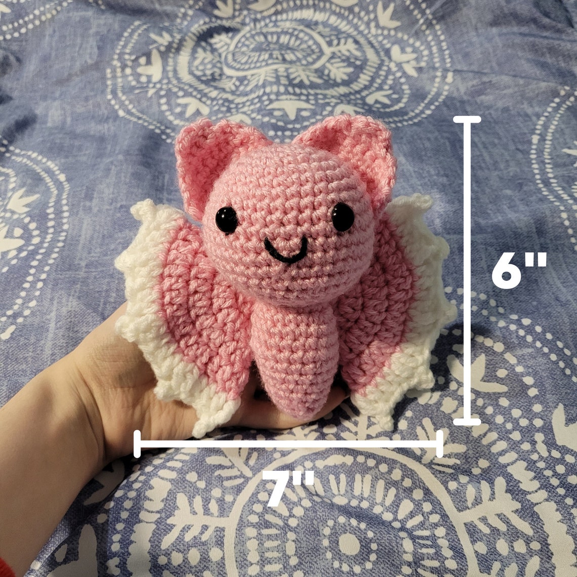 Bat Crochet Amigurumi Stuffed Animal Kids Toy Plushy - Etsy