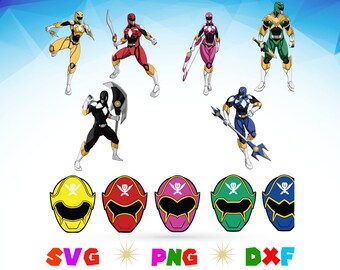 Power rangers svg | Etsy