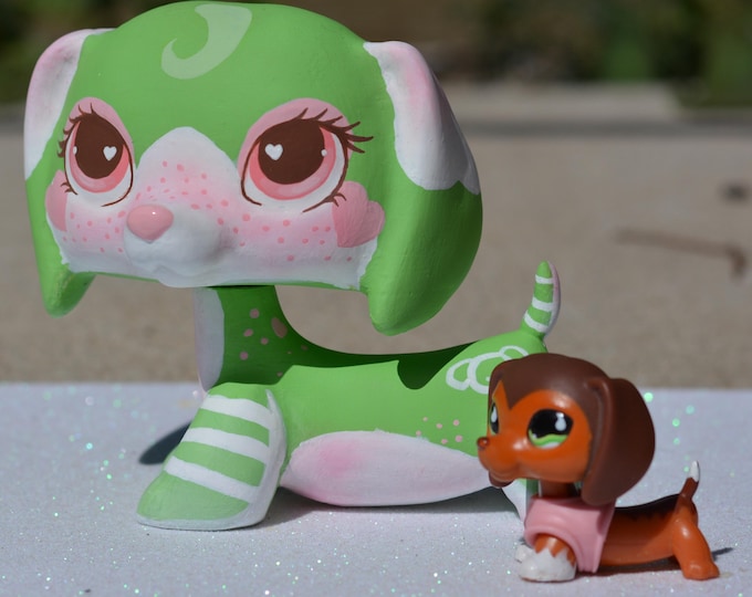 Littlest Pet Shop JUMBO Custom Dachshund Handpainted LPS - Etsy