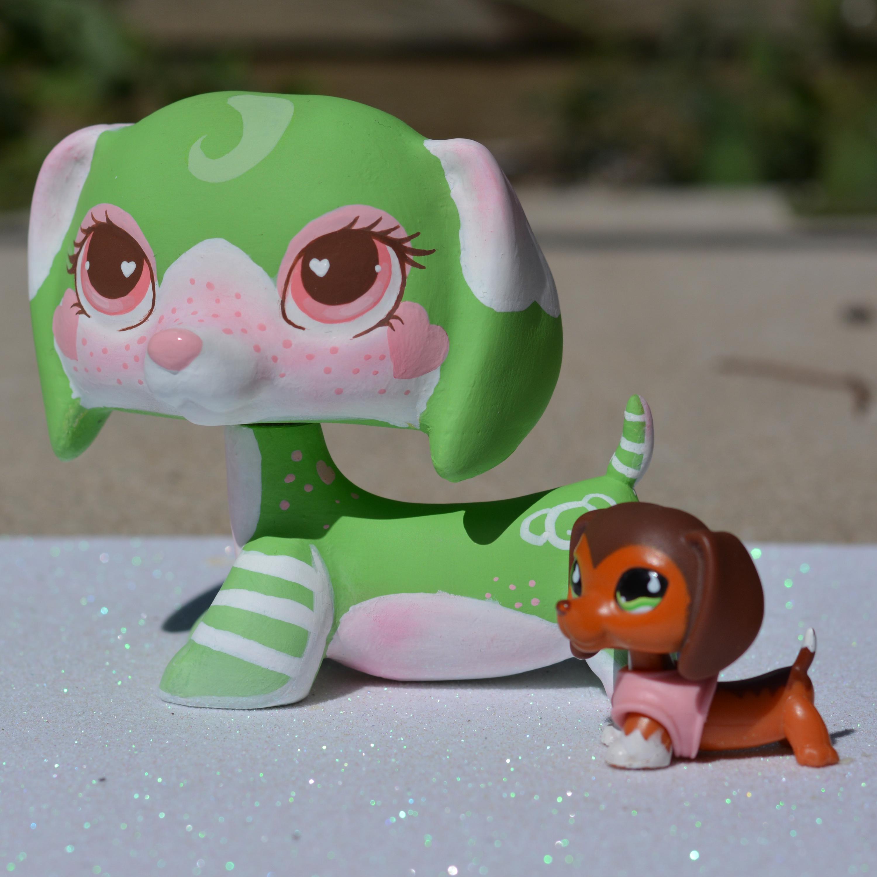 Littlest Pet Shop JUMBO Custom Dachshund Handpainted LPS - Etsy