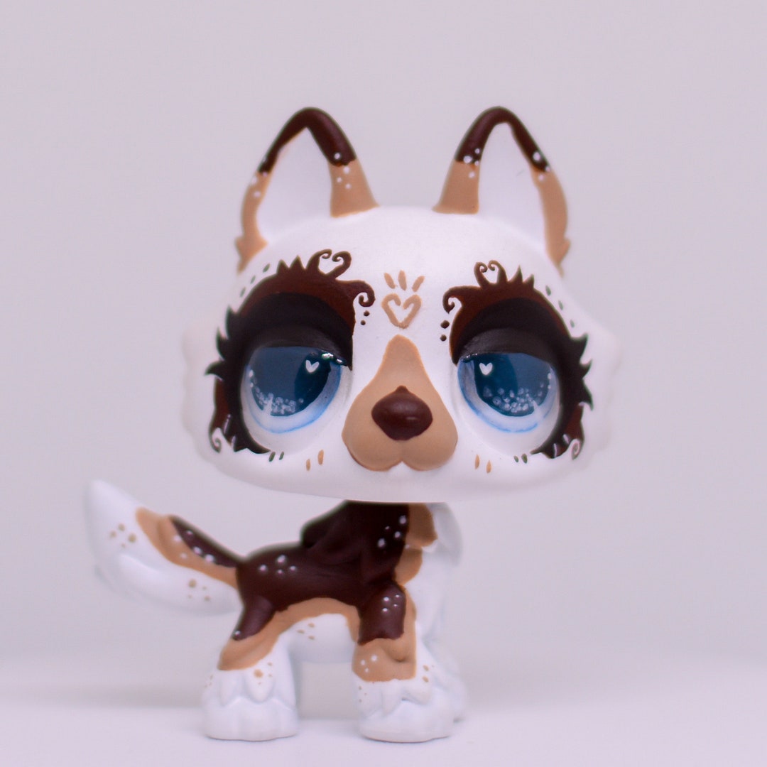 LPS Custom Wolf Dog Hand Painted Littlest Pet Shop - Etsy