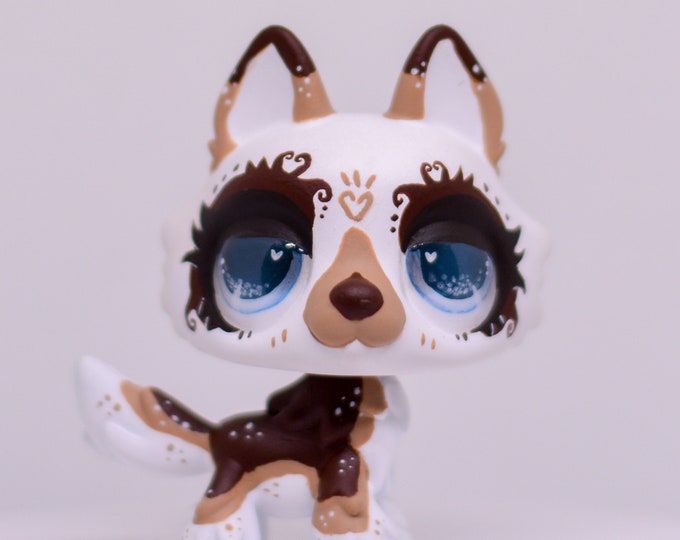 LPS Custom Wolf Dog Hand Painted Littlest Pet Shop - Etsy