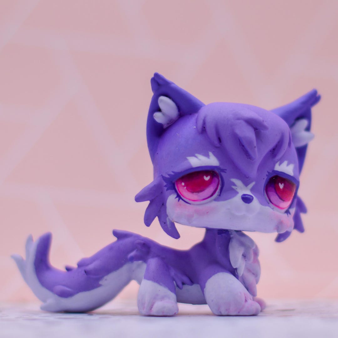Custom Littlest Pet Shop Handpainted LPS Long Haired Cat - Etsy