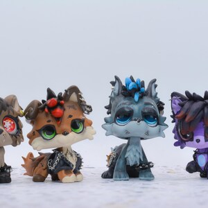 Littlest Pet Shop Custom Great Dane/collie/dog Punk/emo Series ...