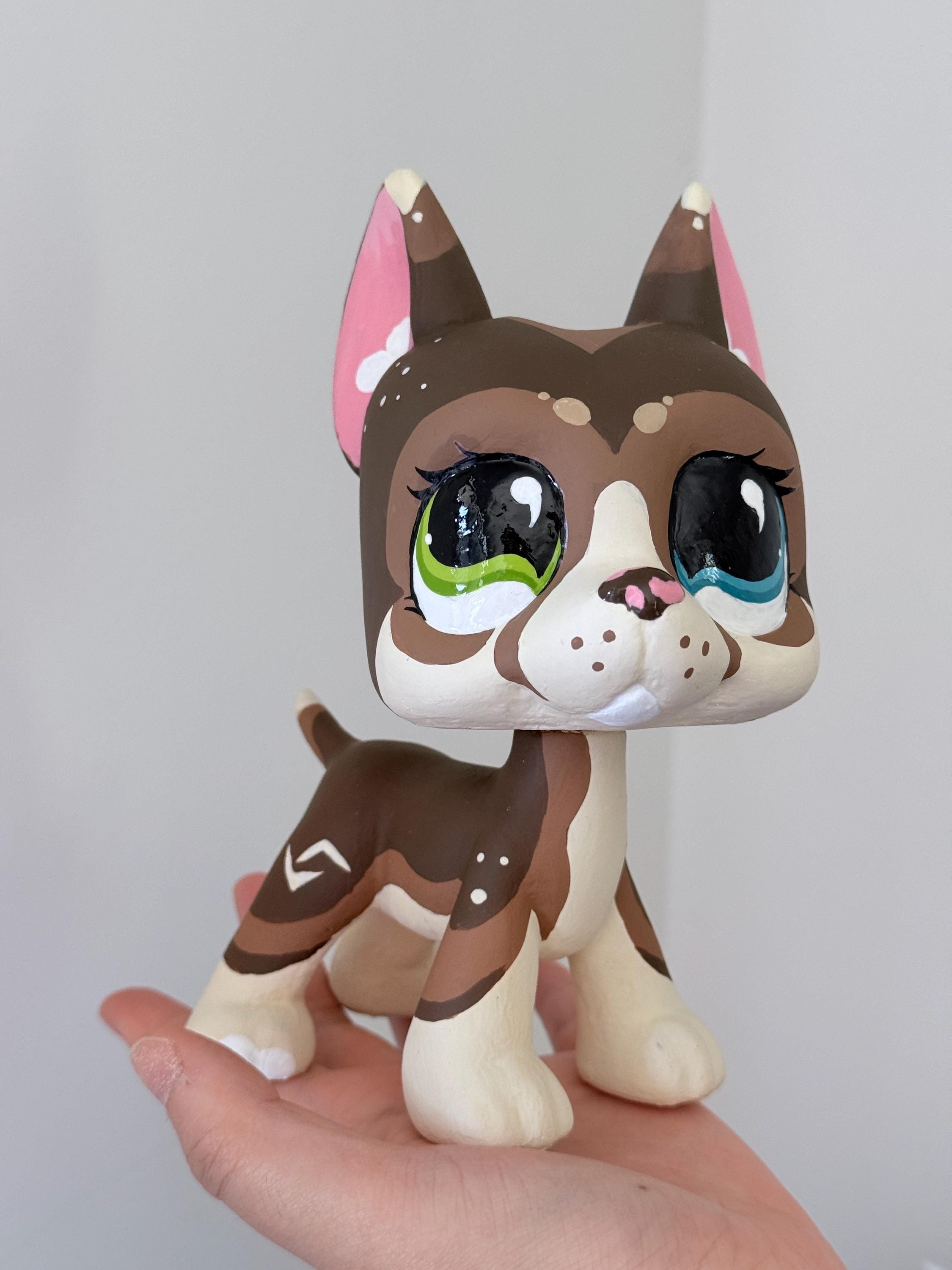 Littlest Pet Shop JUMBO Custom Great Dane Handpainted LPS - Etsy