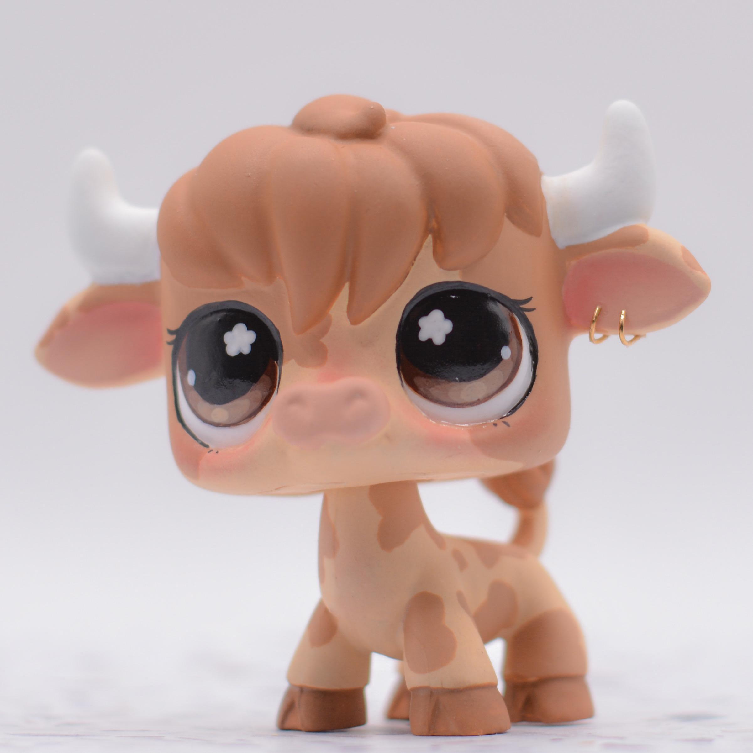 Littlest Pet Shop Custom Bull Hand Painted LPS - Etsy