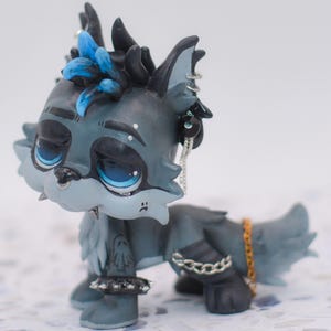 Littlest Pet Shop Custom Great Dane/collie/dog Punk/emo Series ...