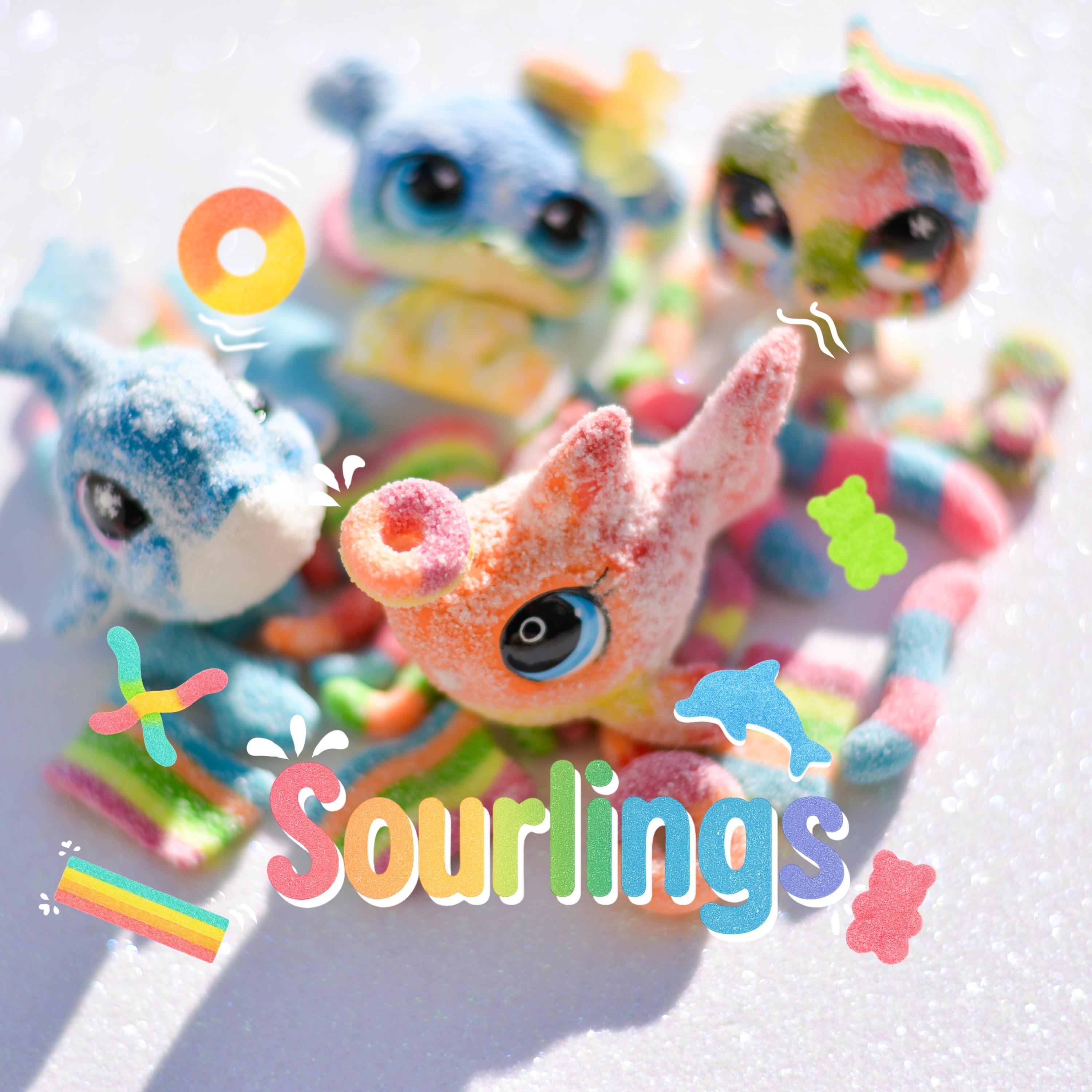 Littlest Pet Shop Custom Hand Painted Gummy Style Lps “sourlings” - Etsy