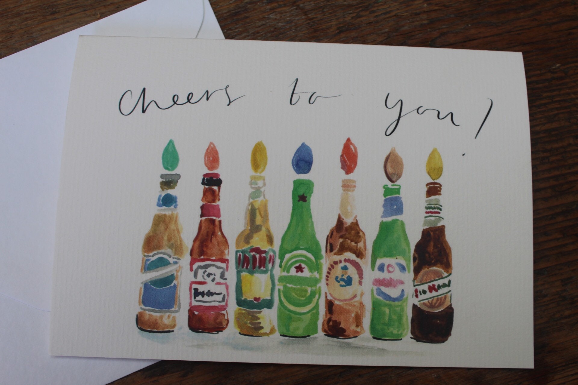 Cheers to You // Birthday Beers // Beer Birthday Card // - Etsy