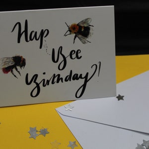 HAP-BEE Birthday Card - Etsy UK