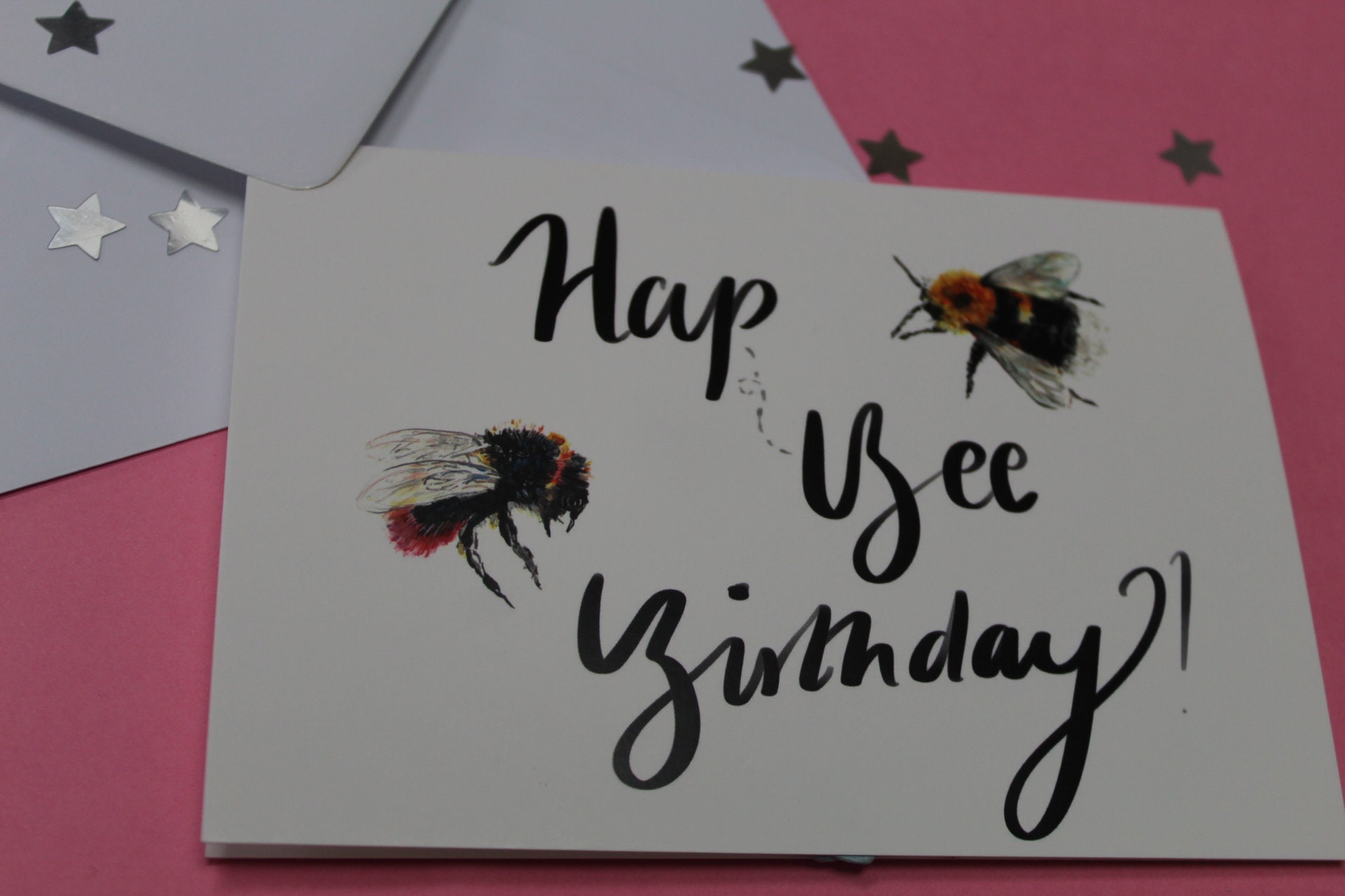 HAP-BEE Birthday Card - Etsy UK