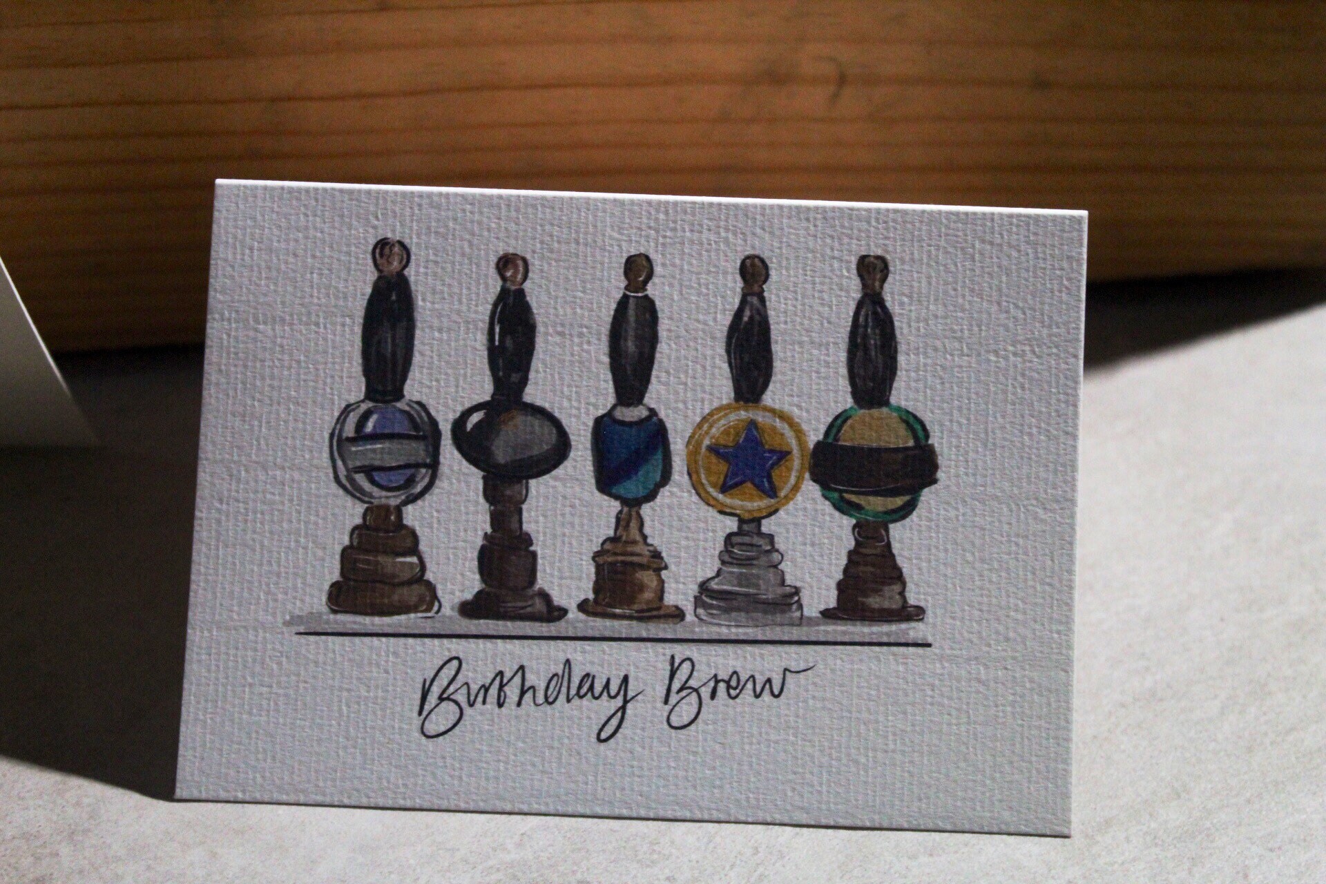 Watercolor Beer Birthday Card for Him - Etsy UK