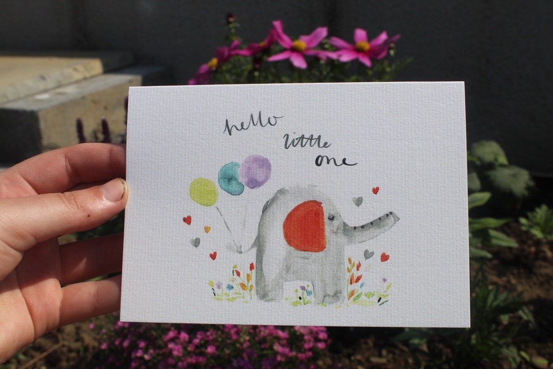 Hello Little One// Baby Card // New Baby Card - Etsy