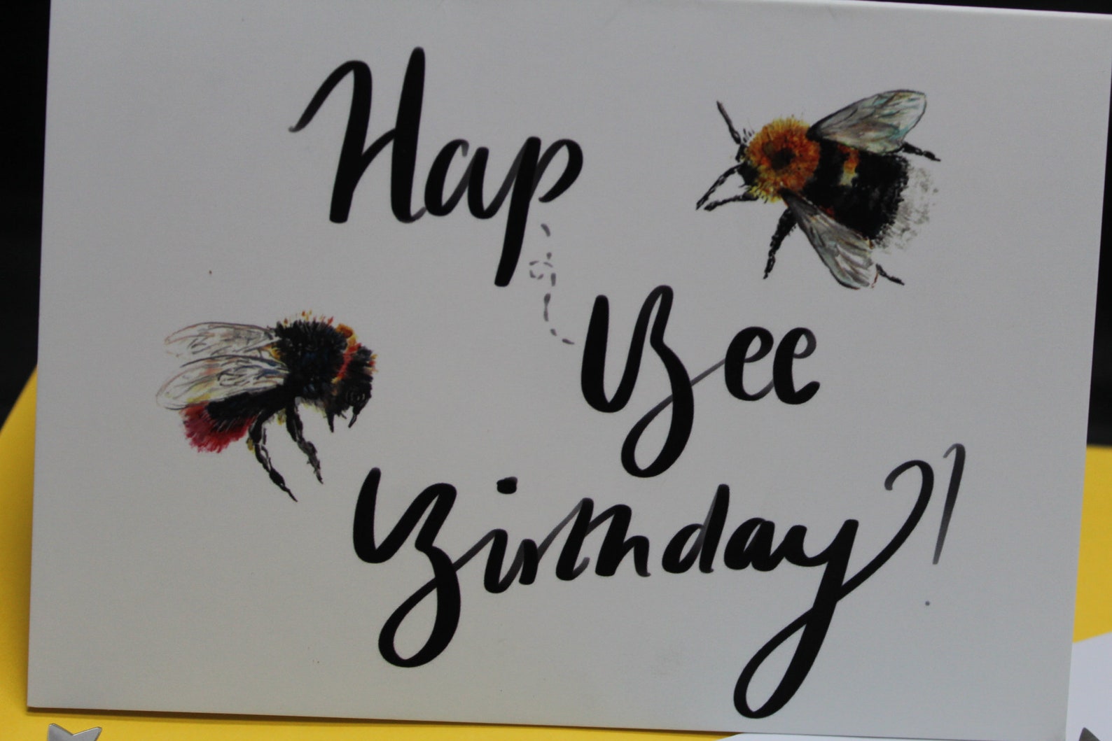 HAP-BEE Birthday Card - Etsy UK