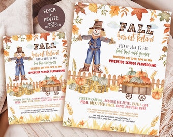 Fall Festival Editable Template/flyer - Etsy