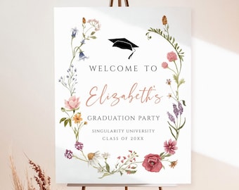 Graduation Party Welcome Sign Template, Photo Graduation Welcome Poster ...