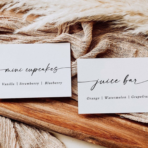 Food Tags for Buffet - Etsy