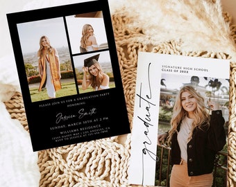 Graduation Invitation Template, Senior Graduate Announcement Template ...