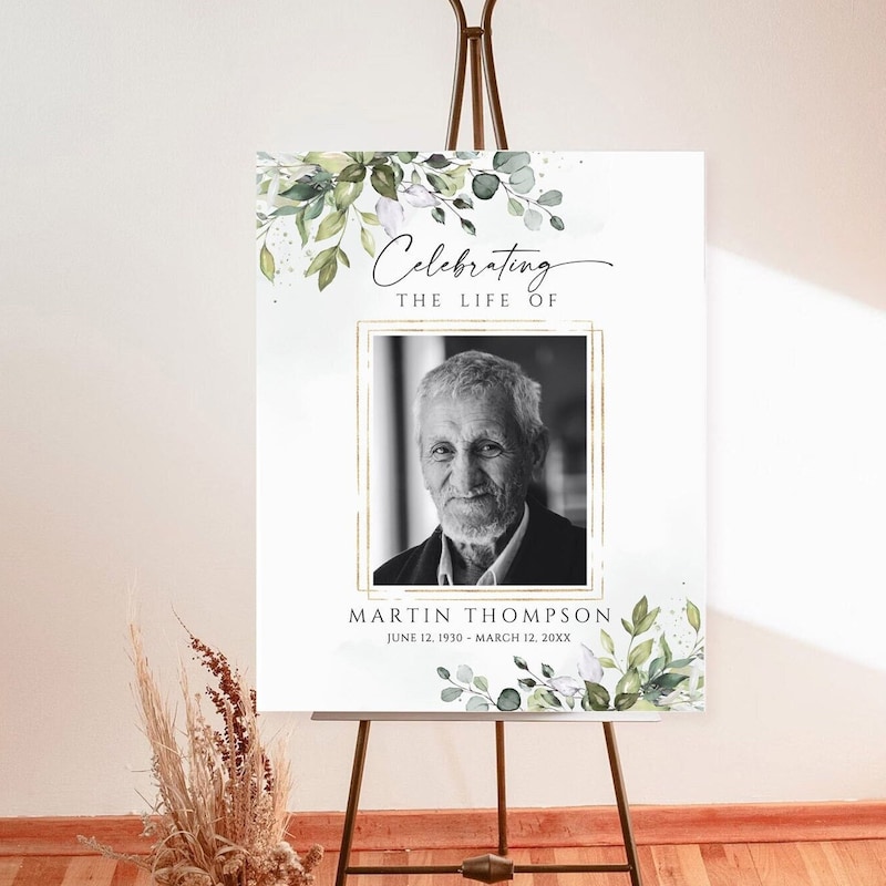 Funeral Memorial Posters - Etsy