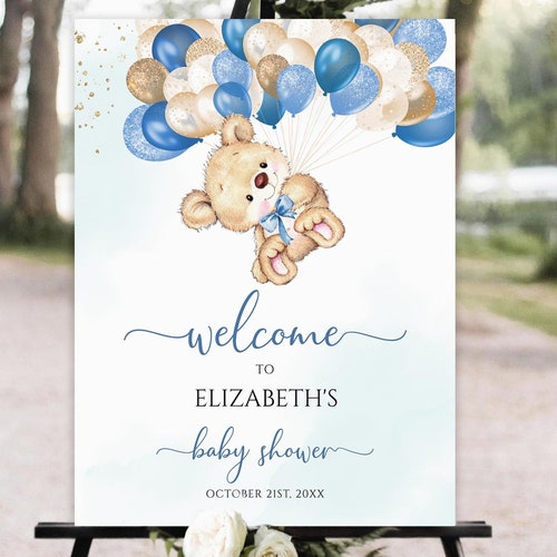 Teddy Bear Baby Shower Games Printable Editable Baby Shower - Etsy