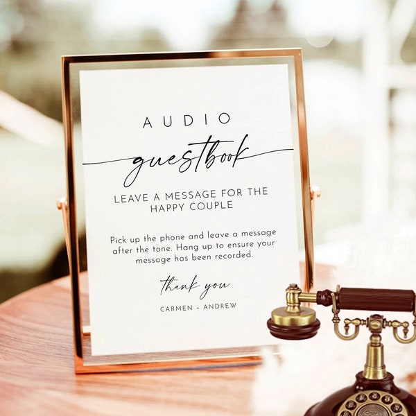 Personalised Audio Guest Book Sign - Etsy