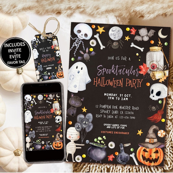 Halloween Invitation - Etsy
