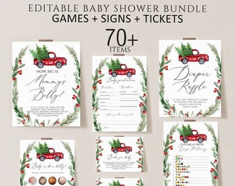 Winter Baby Shower Game Package 8 Printable Winter Baby - Etsy