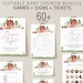 Farm Animals Baby Shower Games Bundle, Editable Baby Shower Games ...