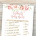 Celebrity Baby Game Floral Baby Shower Games Match Celebrity | Etsy