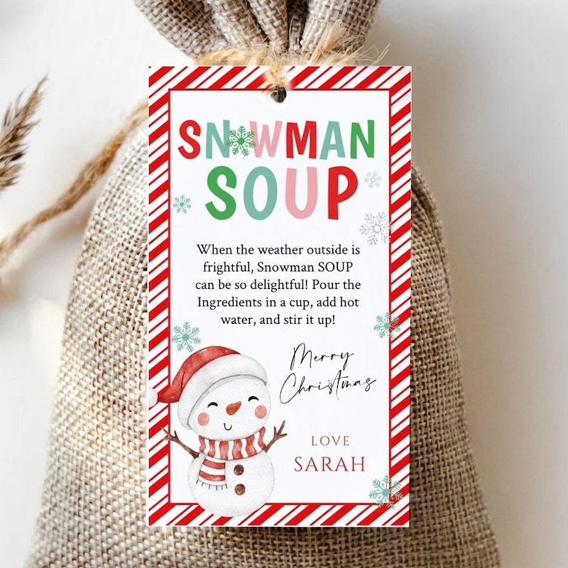 Snowman Soup - Etsy