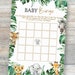 Safari Baby Shower Bingo Cards, Printable Baby Shower Games, Blank ...