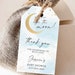 Over the Moon Baby Shower Favor Tags, Moon and Stars Baby Shower Favor ...
