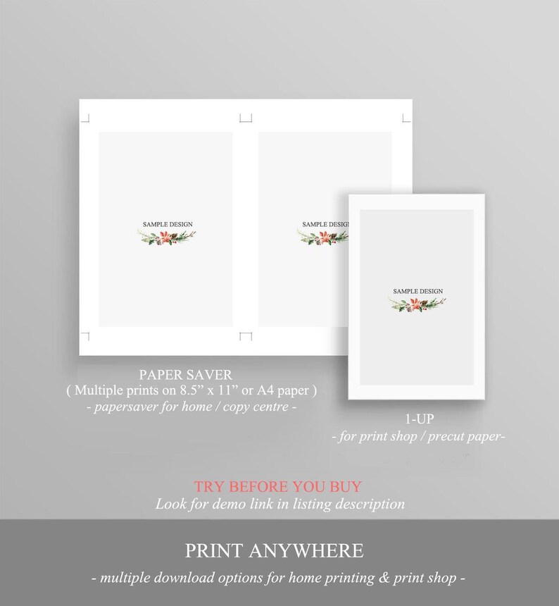Printable Wedding Invitation Set Template Download Wedding - Etsy
