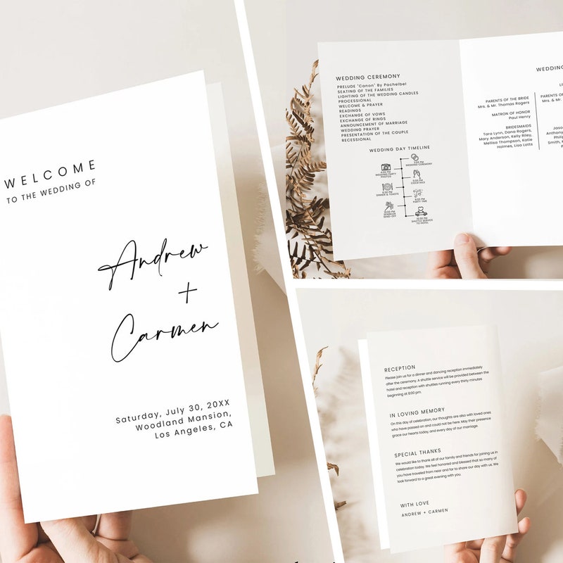 Folded Program - Etsy