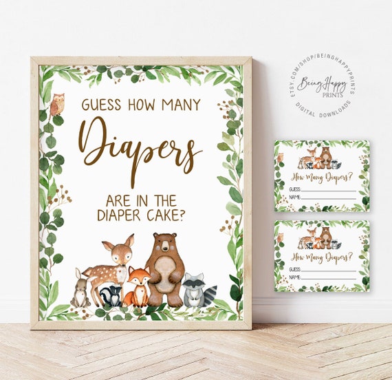 Diaper Cake Guessing Game Diaper Cake Game Guess How Many | Etsy Australia