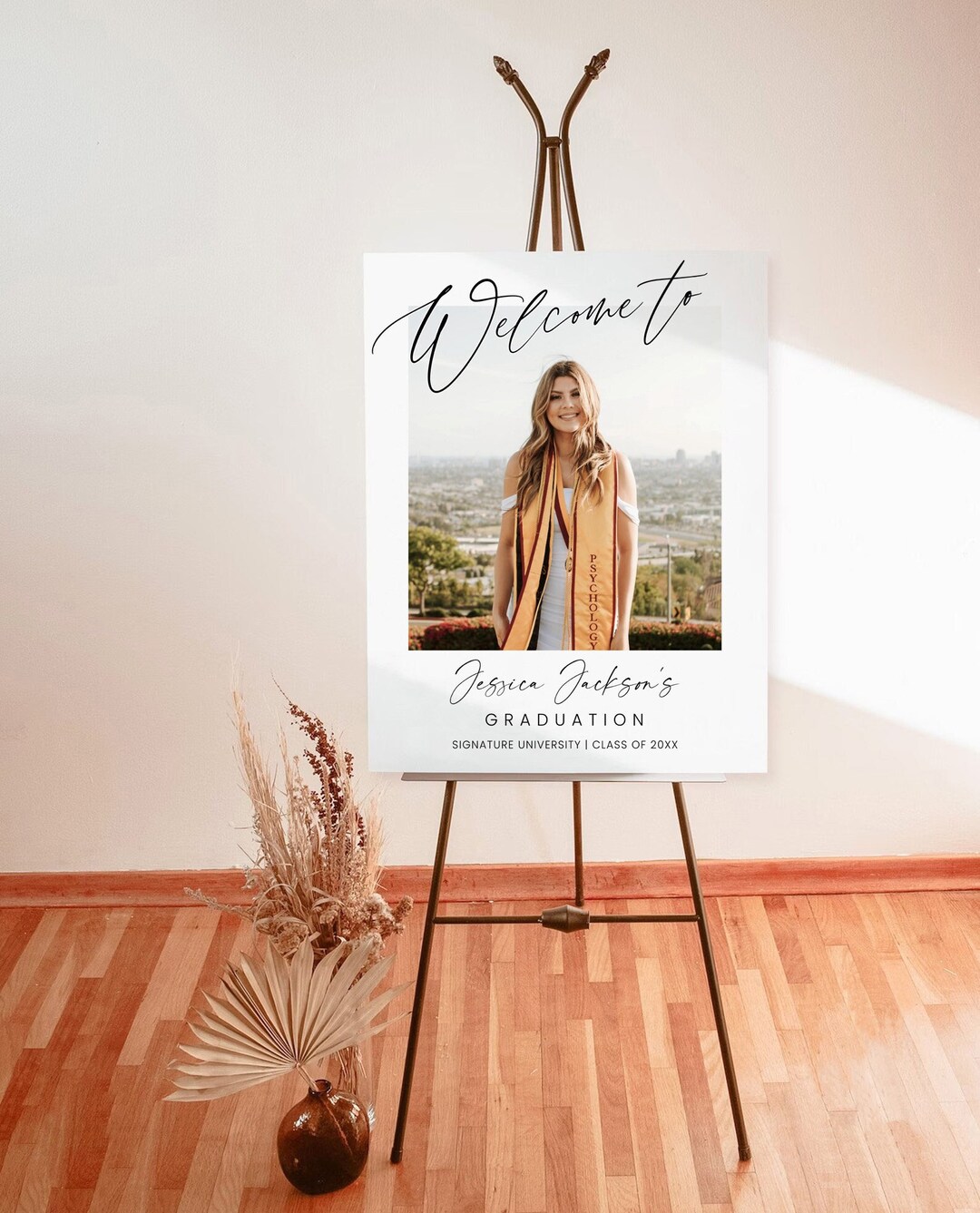 Graduation Welcome Sign Template, Editable Graduation Welcome Sign ...