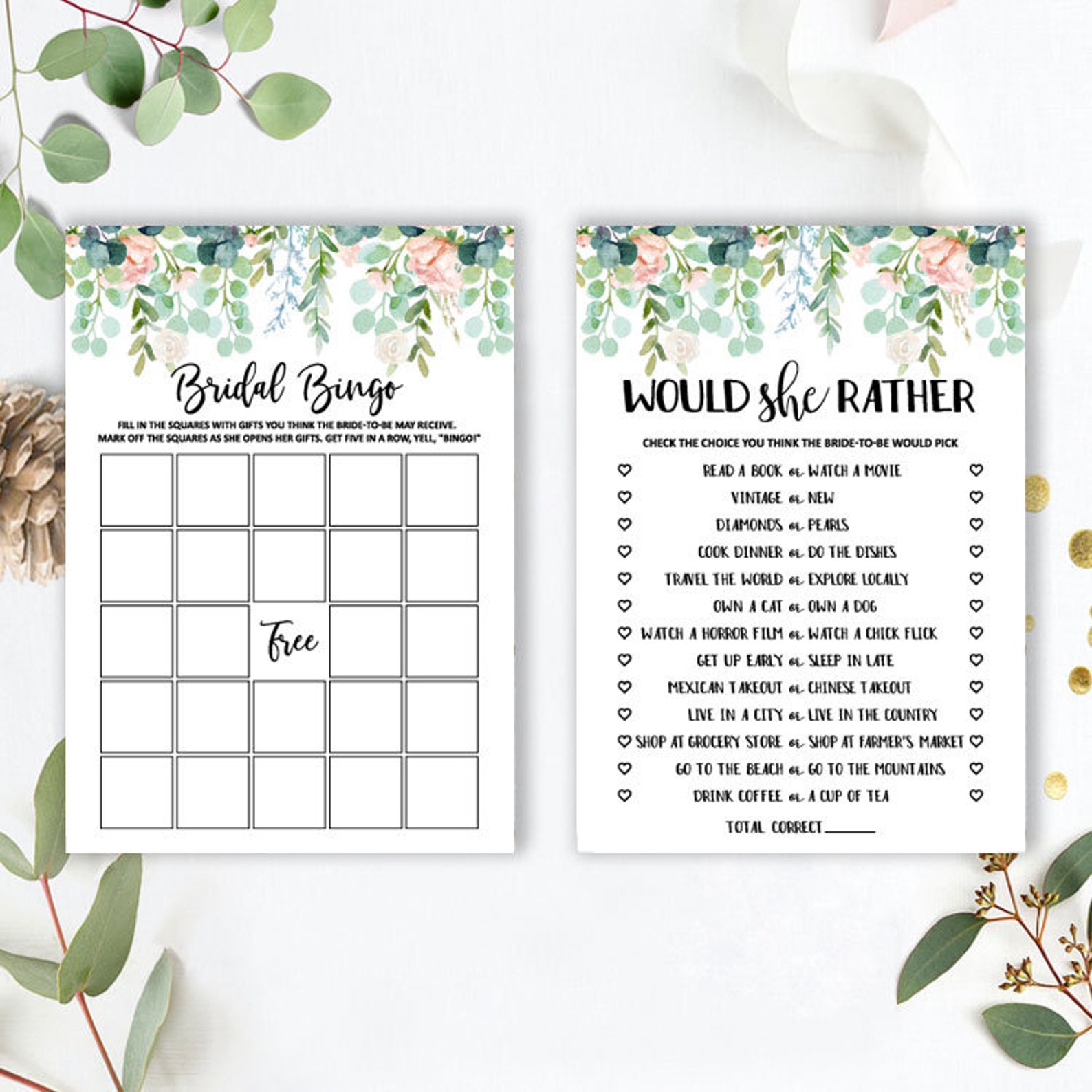 Bridal Shower Games Bundle Games Bundle Activities Pack | Etsy