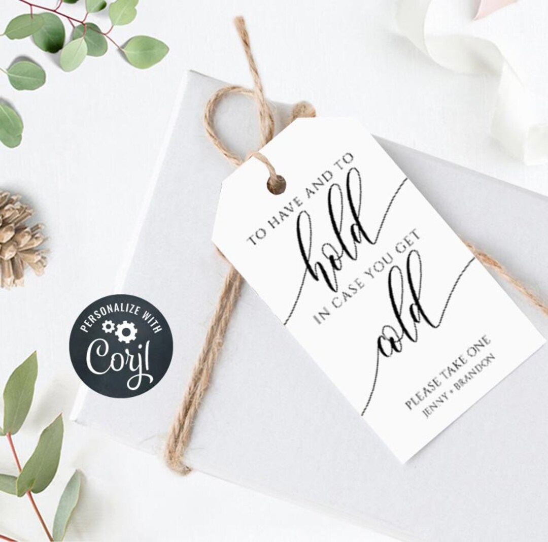 To Have and to Hold Tag Blanket Favor Tag Wedding Favor Tag - Etsy