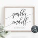 Sparklers Printable Sign, Sparkler Sign Template, Printable Wedding ...