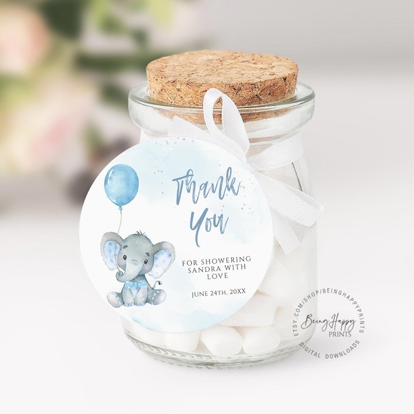 Elephant Labels - Etsy