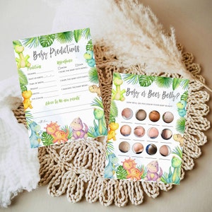 Dinosaur Baby Shower Games Bundle, Dino Baby Shower Game Pack ...
