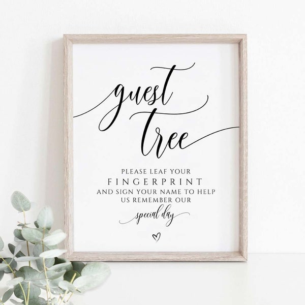 Thumbprint Tree - Etsy