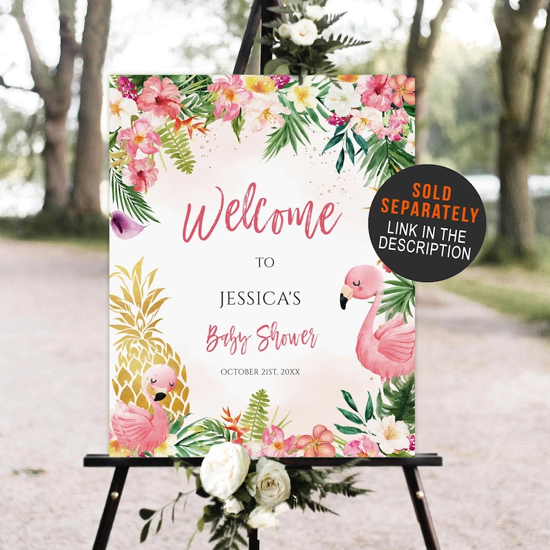 Editable Pineapple Baby Shower Game Bundle, Tropical Theme (digital ...