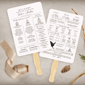Wedding Program Fan, Fan Program Template Download, Infographic Wedding ...