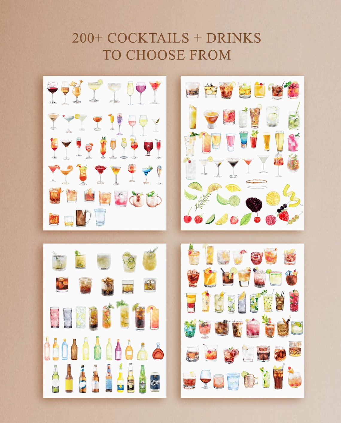 Bar Menu Template Modern Editable Drink Menu Template - Etsy