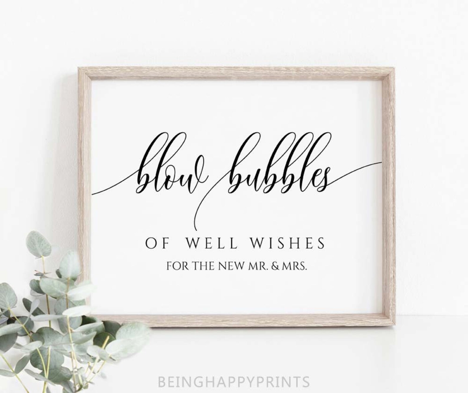 Blow Bubbles Wedding Sign Template Wedding Sign Printable - Etsy