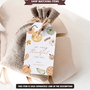 Fall Gift Tag, Fall Appreciation Favor Tags, School Pta Pto ...